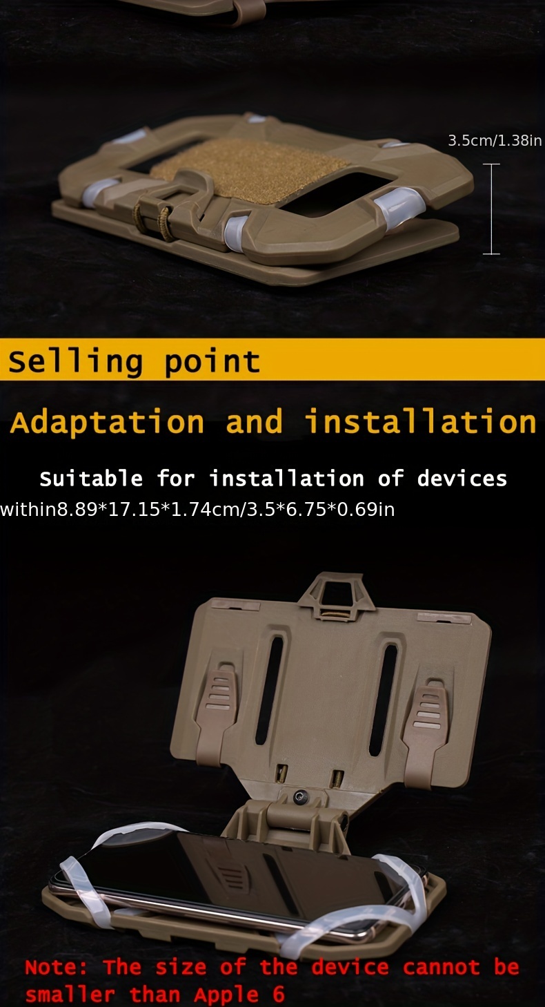 Folded Navigation Board Molle Phone Holder Universal Folded - Temu