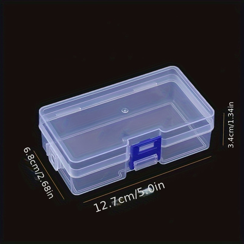 Transparent Plastic Storage Boxes Snap Latch Clear Organizer - Temu