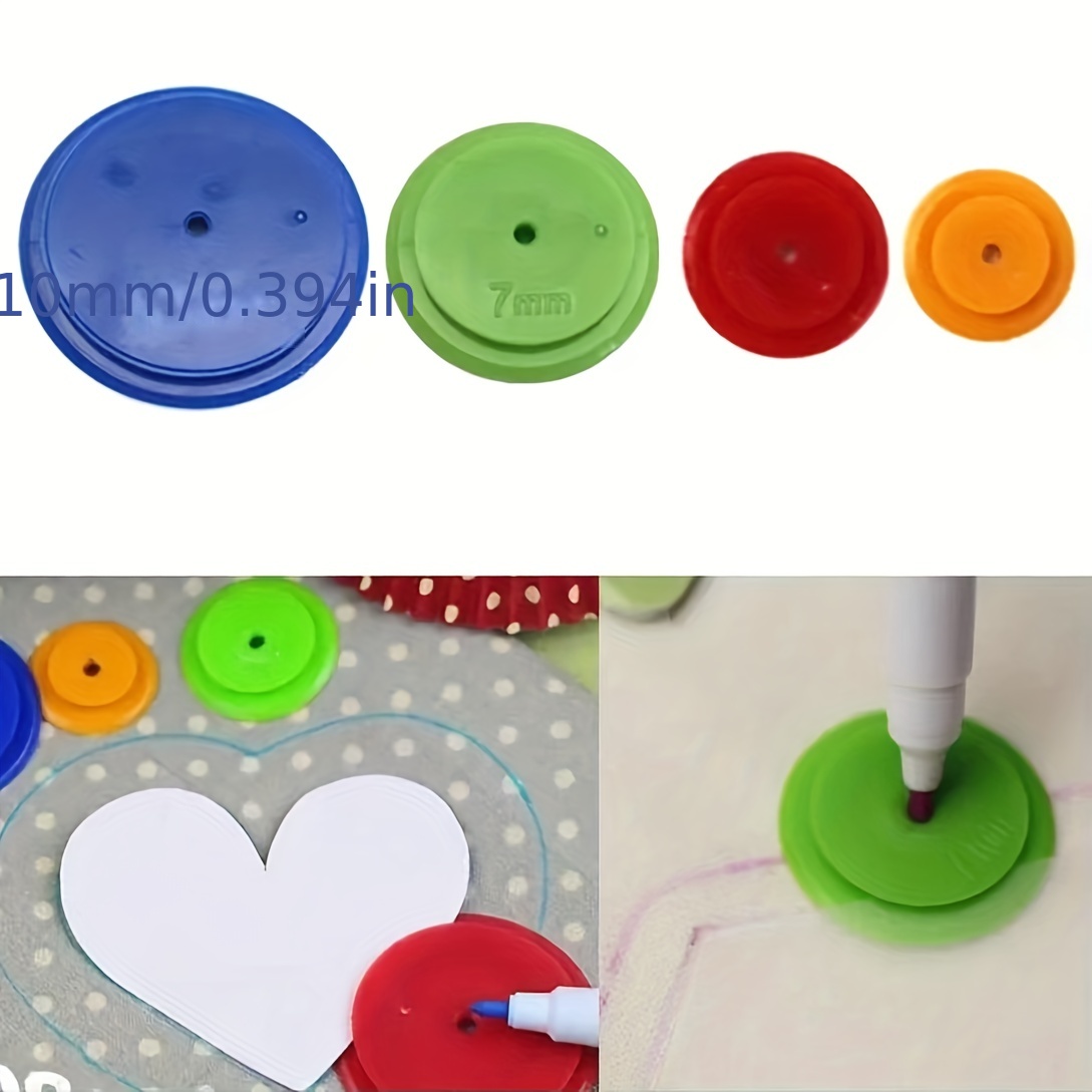 4pcs Set Diy Scan Wheel Sewing Tool Parts Scanning Line Ring Round Seam ...