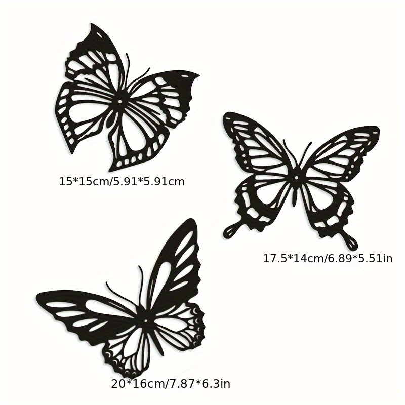 Metal Butterfly Hollow Wall Decoration Creative Home Iron - Temu Canada