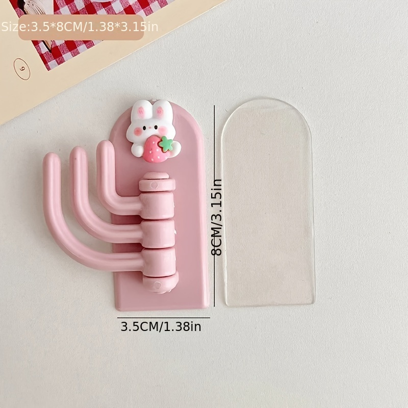 Cute Animal Pattern Towel Hooks Wall Key Rack 3 Swivel Arms - Temu Ireland