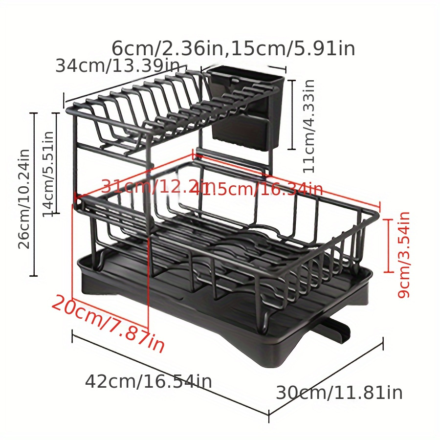 1pc Kitchen Sink Countertop Drain Bowl Rack Dish Rack Drain - Temu ...