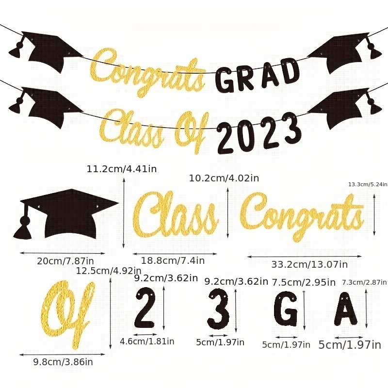 Background Wall Graduation Celebration Party Golden - Temu United