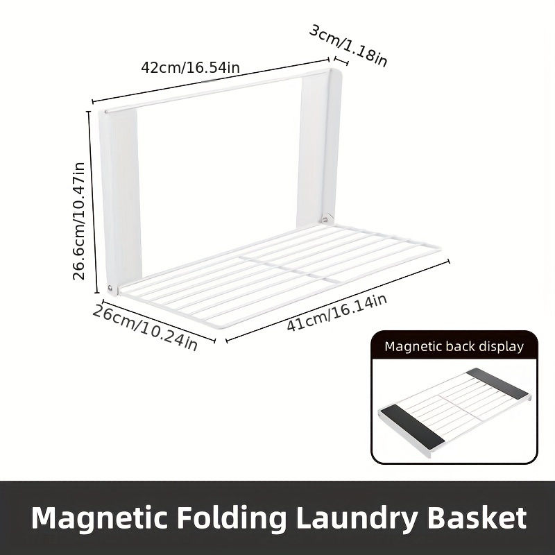 1pc washing machine storage rack side magnetic folding - Temu Australia