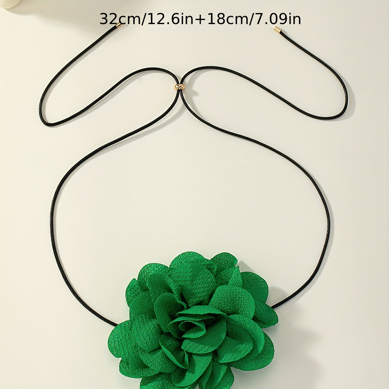 elegant green floral choker necklace handcrafted soft silky - Temu New ...