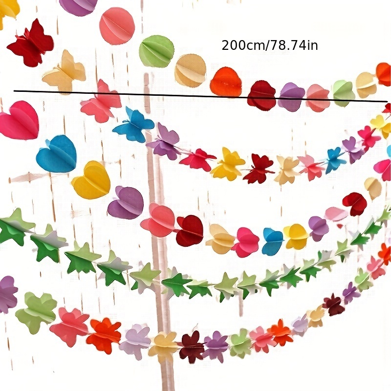 Butterfly Paper String Garland Birthday Party Balloon - Temu United