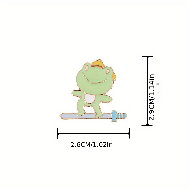 New Cartoon Cute Frog Bird Fox Alloy Brooch Girls Drip Oil - Temu ...
