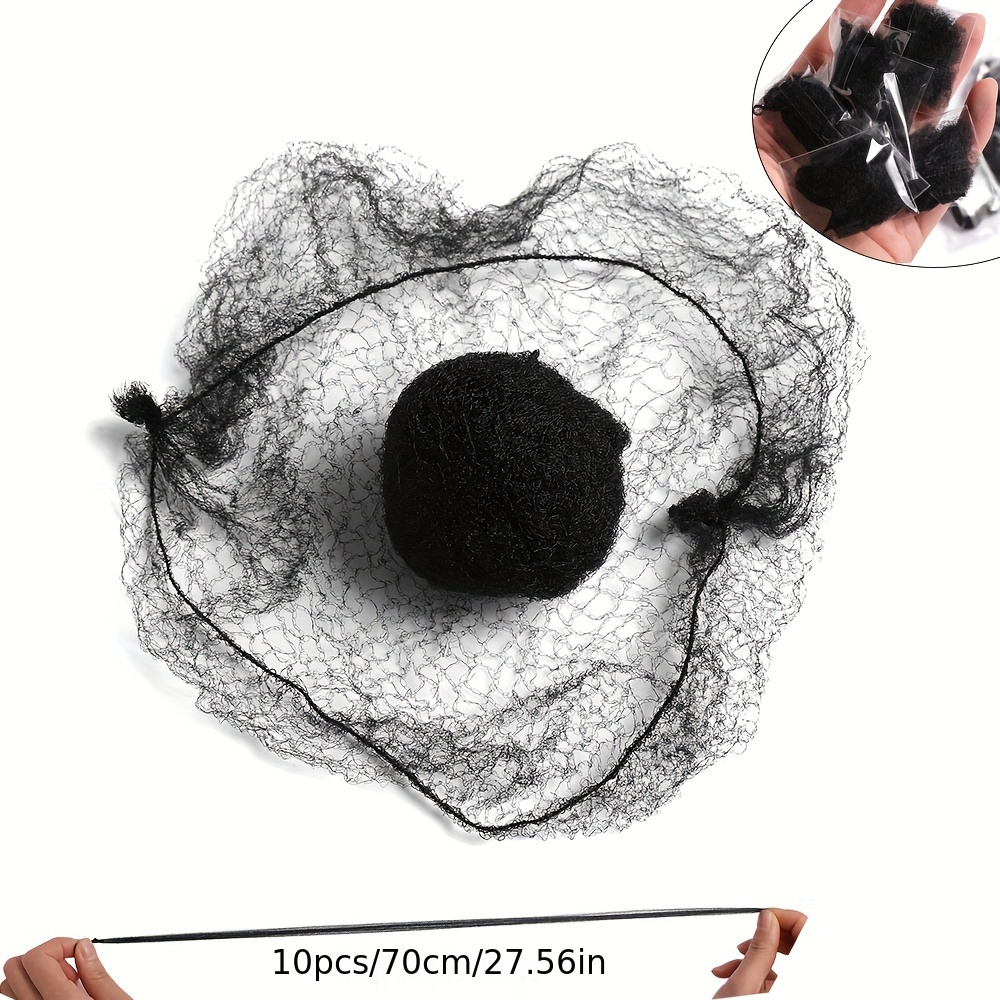 Professional Hair Nets Bulk 100PCS Hair Nets For Bun - Elastic Mesh ...