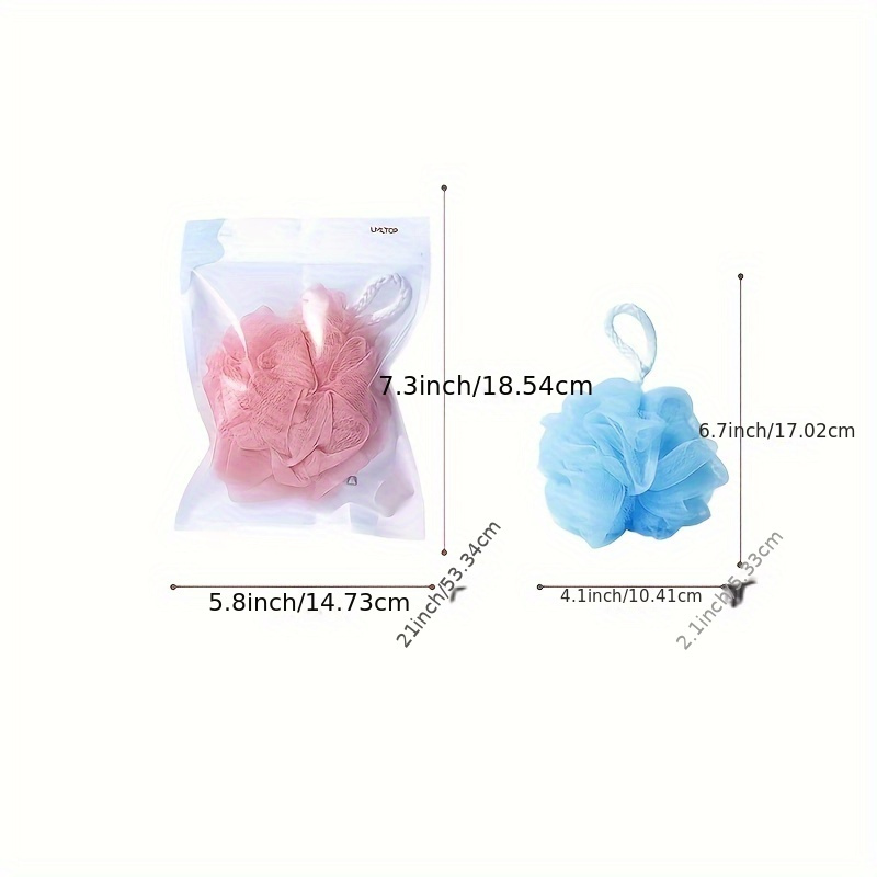 Exfoliating Home Spa Shower Loofah Puffs Sponge Bath Ball - Temu United ...