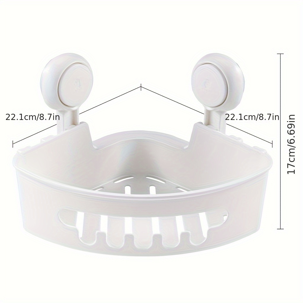 1pc Suction Cups Heavy Duty Corner Shower Caddy Small - Temu United Kingdom