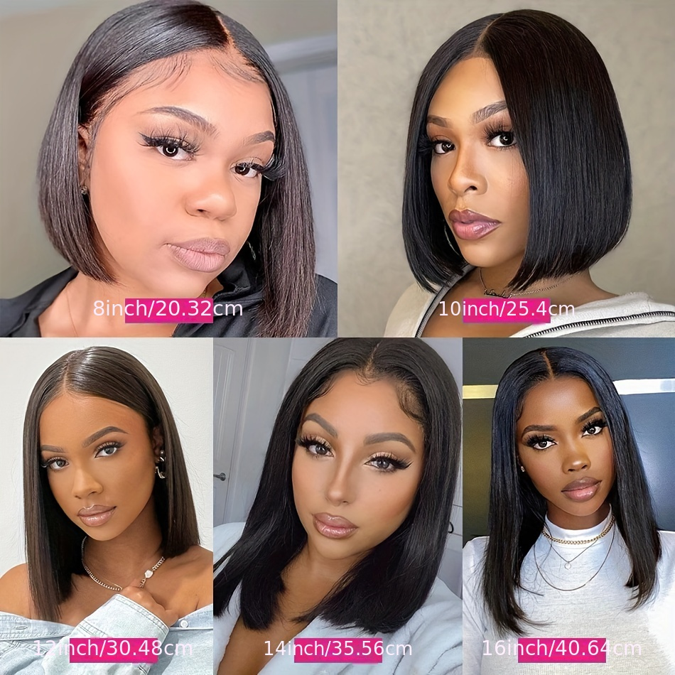 Bob Wig Human Hair Lace Front Wigs Human Hair Glueless Wigs - Temu Portugal