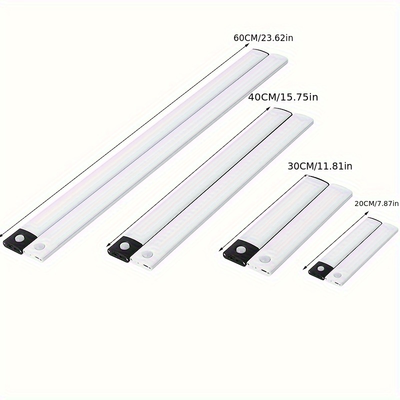 3 Colors Dimmable Led Sensor Light Usb Rechargeable Motion - Temu ...