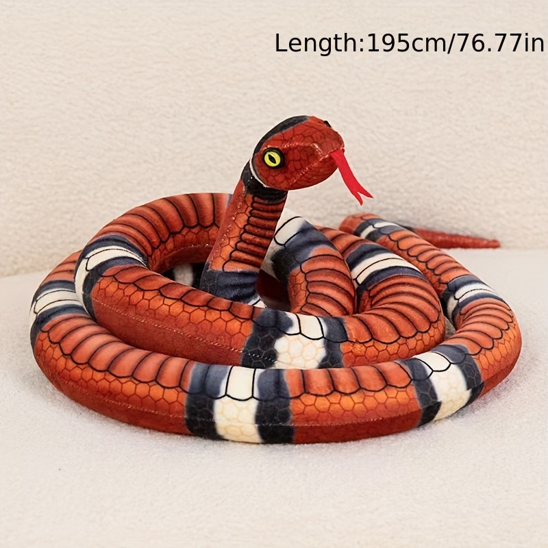 Snake Stuffed Animal Plush Toy Reptile Realistic Plush Hug - Temu