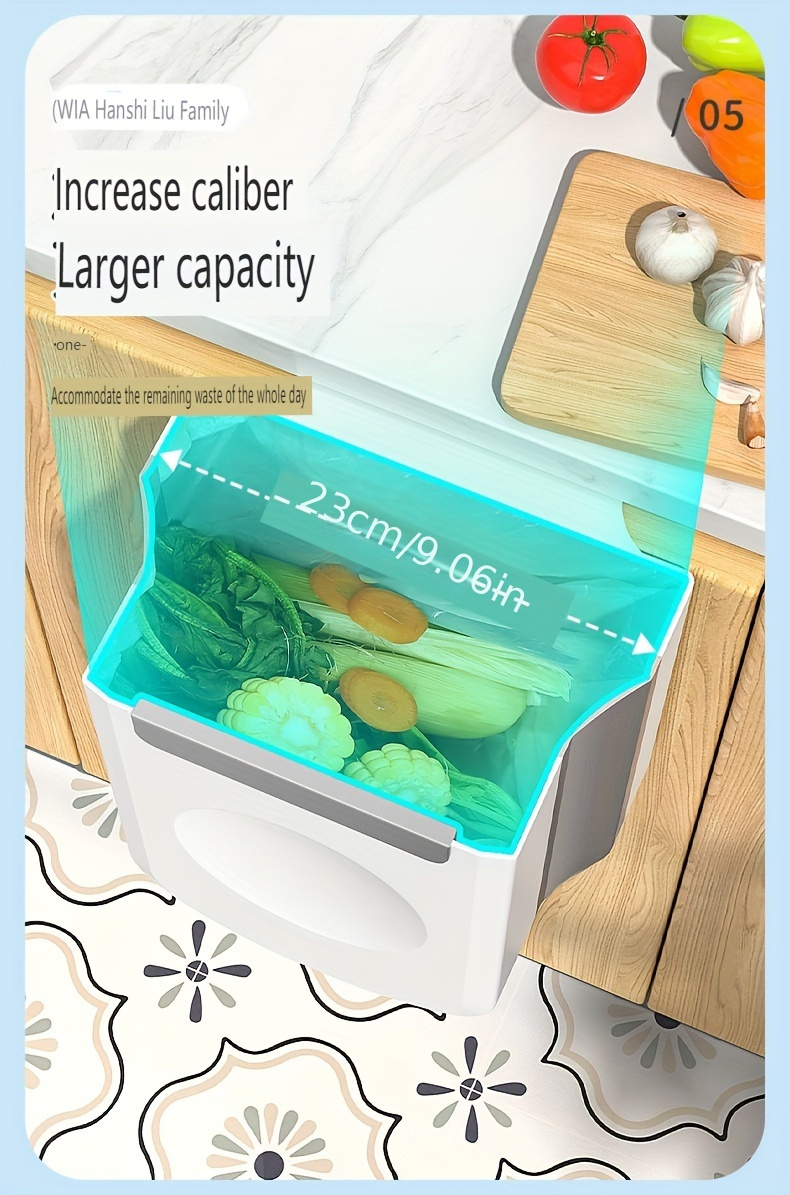 Combination Free Garbage Bag Wall mounted Folding Trash Car - Temu