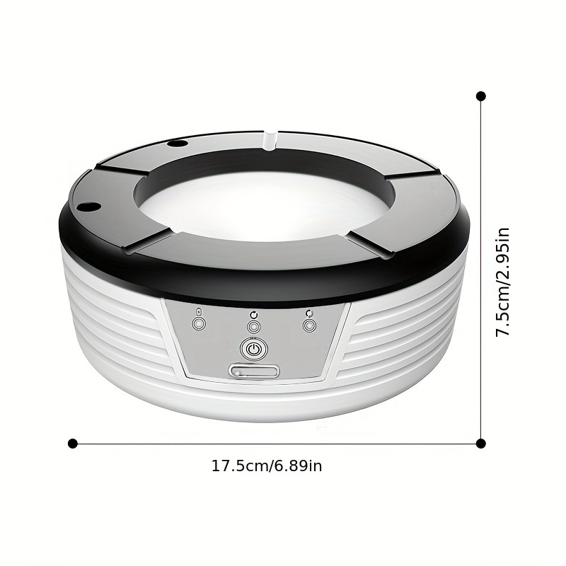 Vintage Round Plastic Ashtray Smart Self cleaning - Temu
