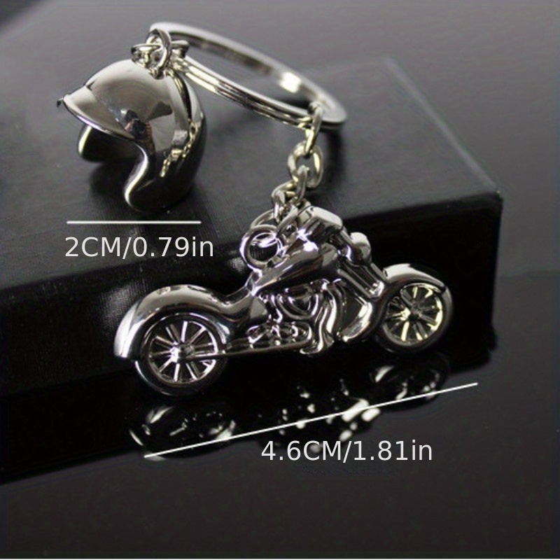 Motorcycle Helmet Metal Creative Keychain Car Key Ring Small Gift ...