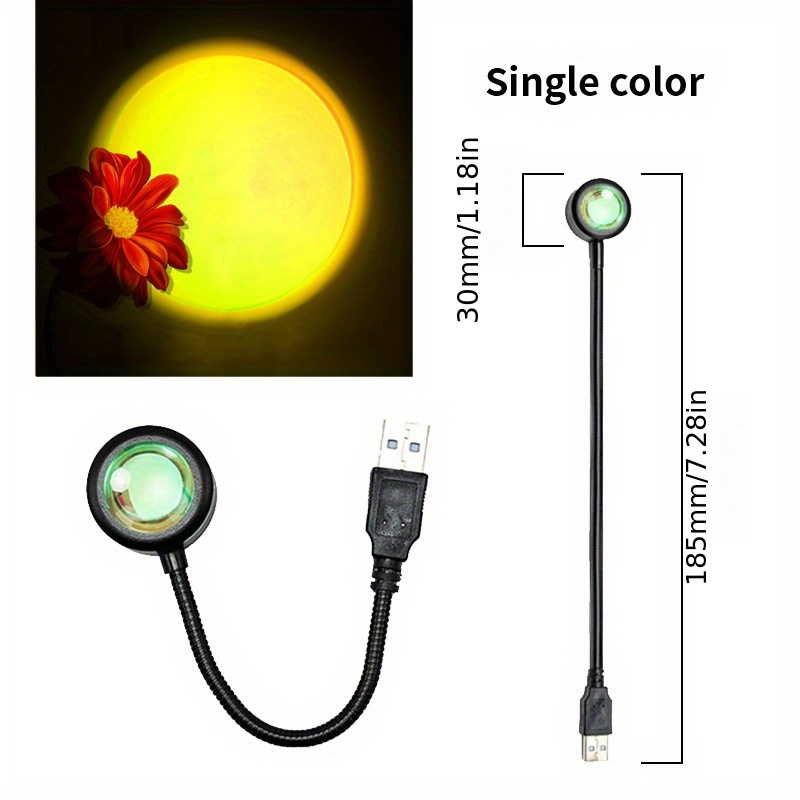 Mini Led Usb Sunset Lamp Projector Home Decor Night Light - Temu Ireland