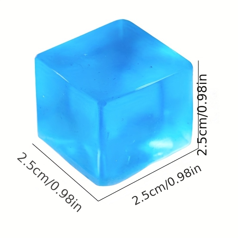 Transparent Ice Cubes Brick shaped Stress Relievers Clear - Temu