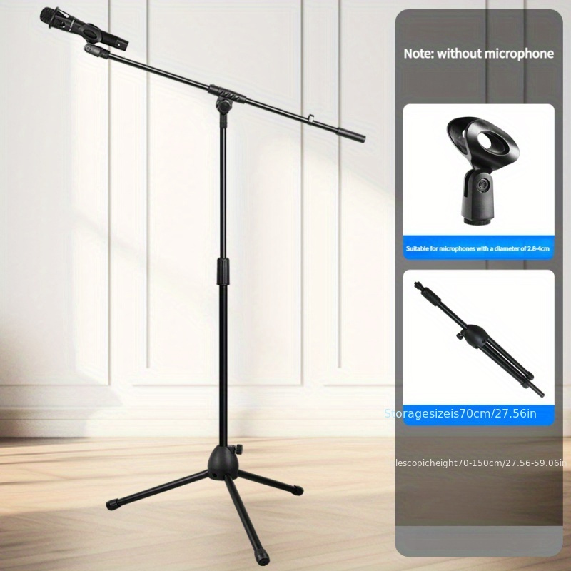 Professional Adjustable Microphone Stand Retractable Boom - Temu South ...