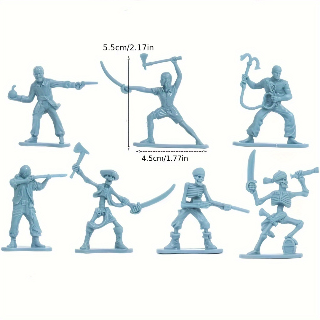 Pirate Model Toy Set Assembled Castle Soldier Model Pirate - Temu