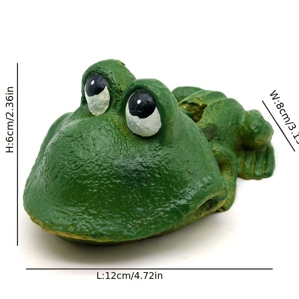 Fish Tank Landscaping Ornament Spitting Bubble Frog Aquarium - Temu ...