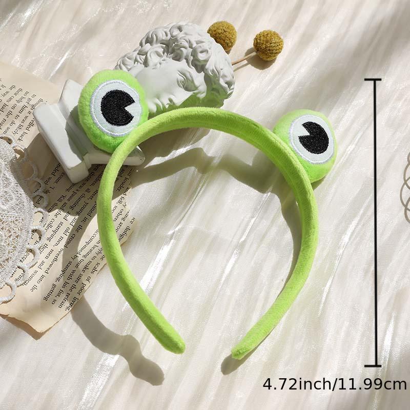 cute frog headband cartoon plush elastic funny hairbands - Temu Australia