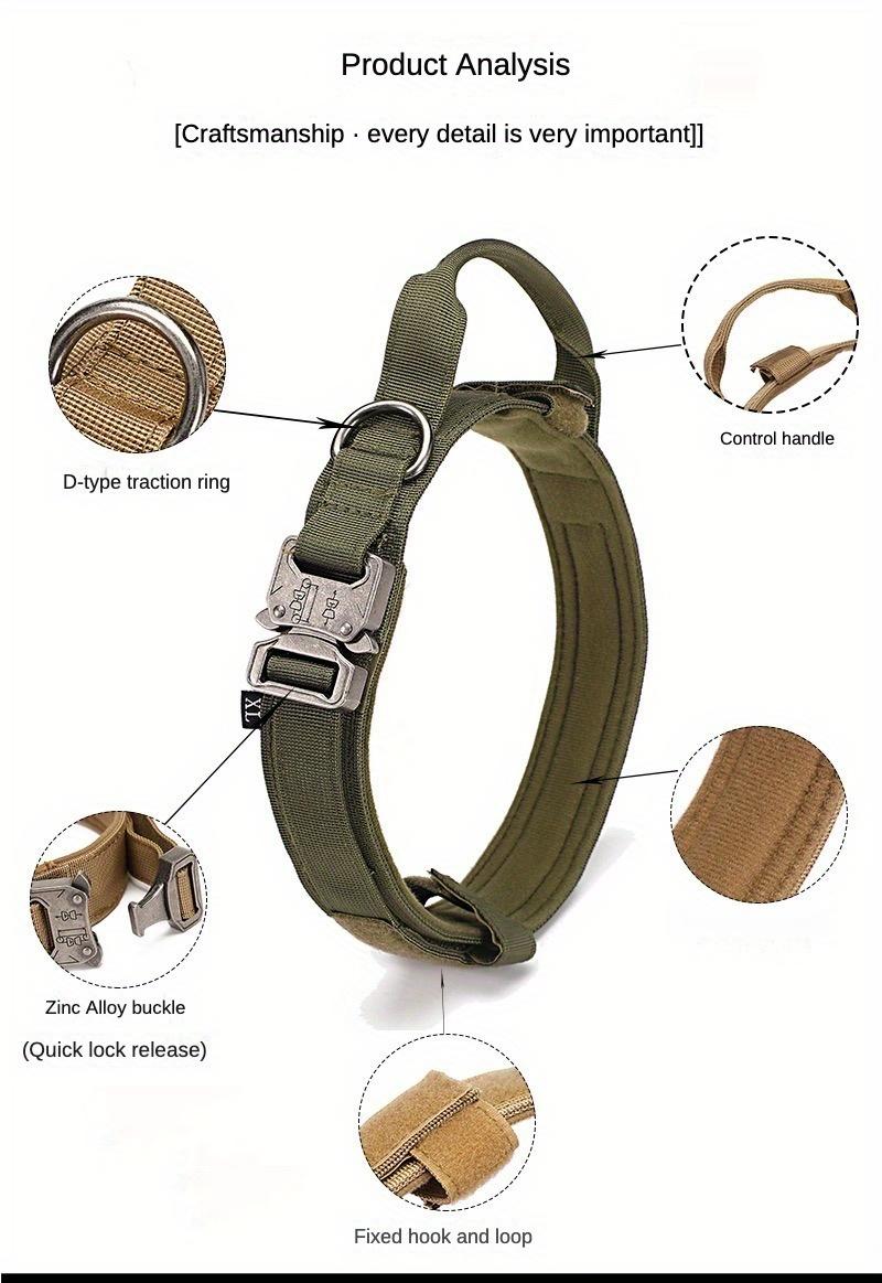Dog Collar Military Dog Collar Leash Set Dog - Temu Portugal