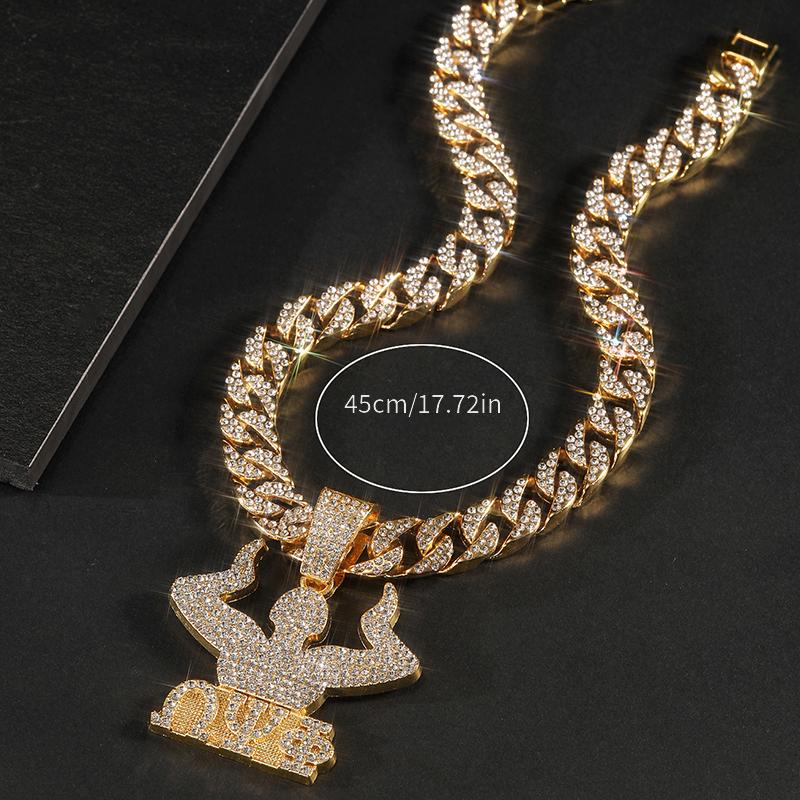 Power Pendant + Cuban Chain | Shop On Temu And Start Saving. | Temu