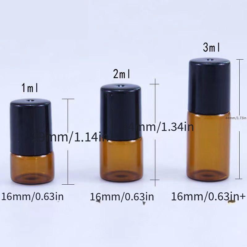 Amber Glass Roll Bottle Essential Oils Perfume Stainless - Temu Denmark