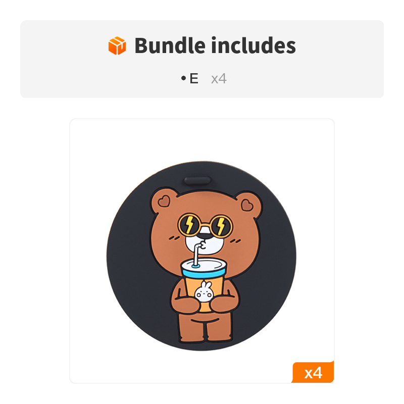 1pc Cartoon Silicone Car Mug Coaster Non Slip Car Cup Mats Cute Animals ...