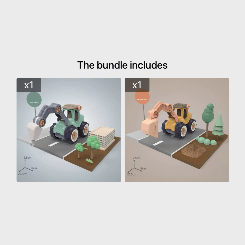 Creative Minuature Truck Loading Unloading Plastic Diy Truck Toy ...