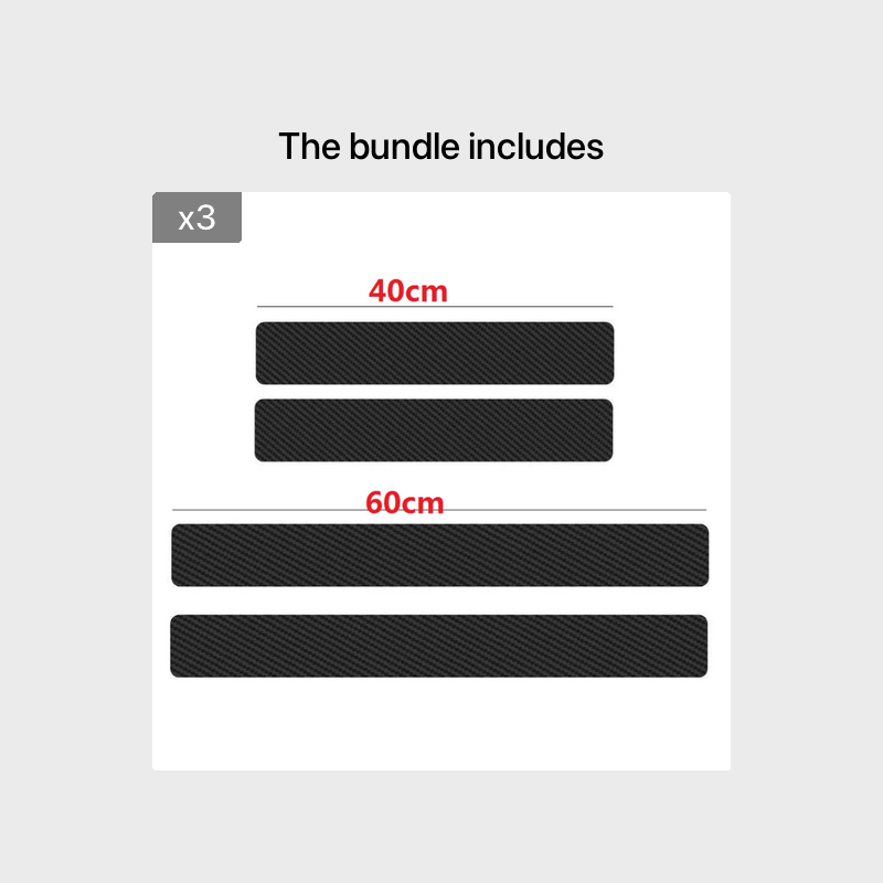 Universal Black Protector Car Sticker Door Sill Plate Pedal Cover ...