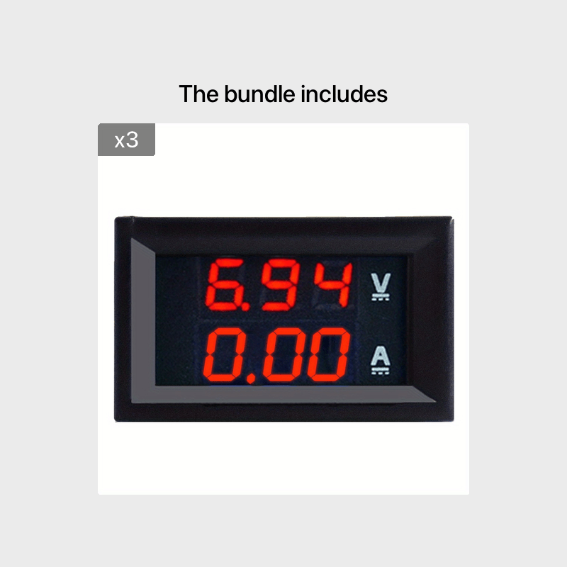 Dc0 100v 10a Led Digital Voltmeter Ammeter Car Motocycle Voltage ...