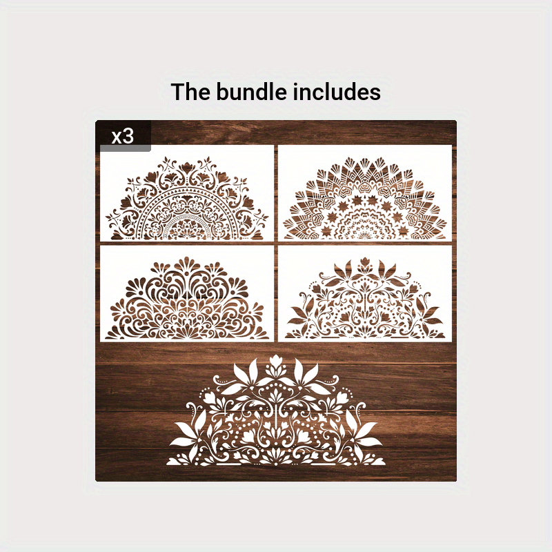 Mandala Stencils Reusable Mandala Painting Templates Floral - Temu