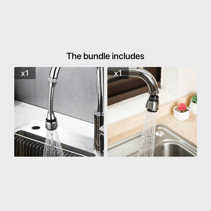 1pc Adjustable Two Gear Faucet Extender Antisplash Shower Aerator ...
