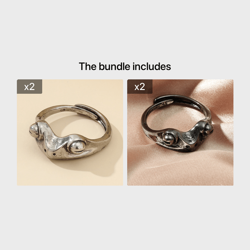 European And American Personality Punk Retro Men's Frog Ring | Shop Now ...