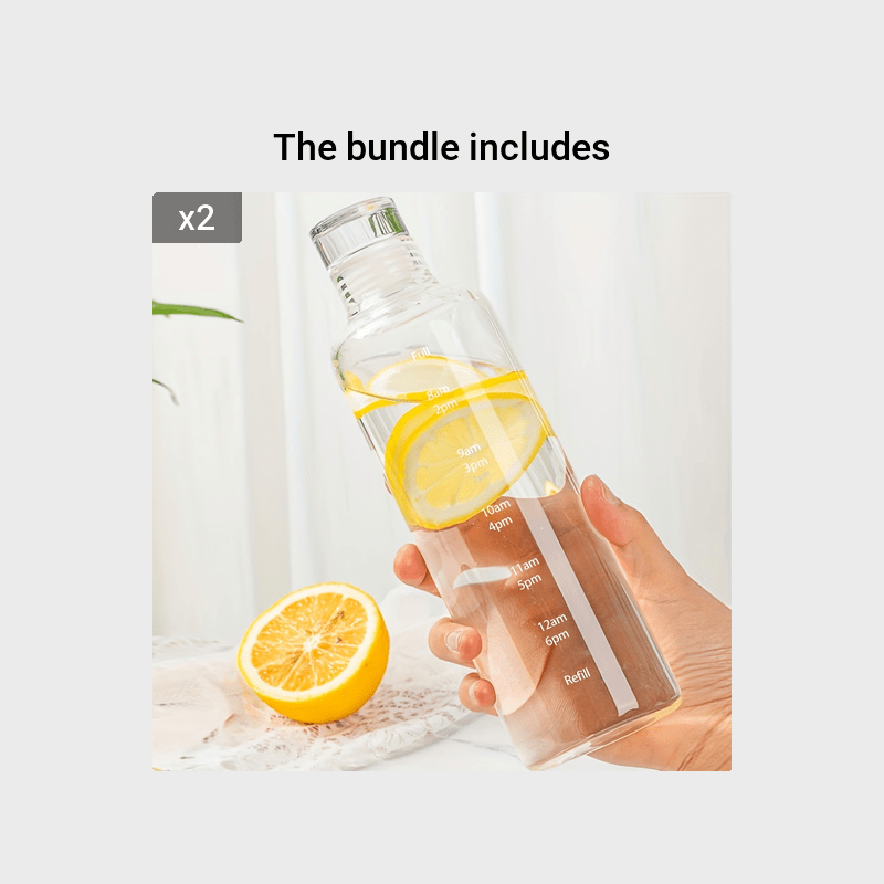 1pc 16.9oz/500ml Time Scale Water Bottle - Home & Kitchen - Temu