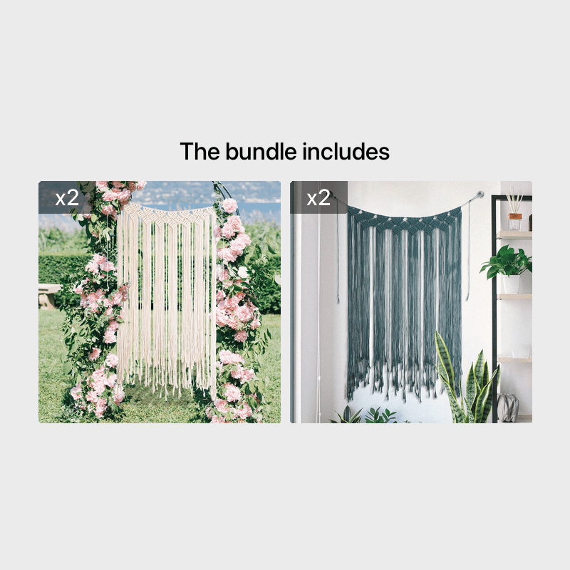 Handmade Boho Macrame Wall Hanging Vibrant Cotton Tapestry - Temu