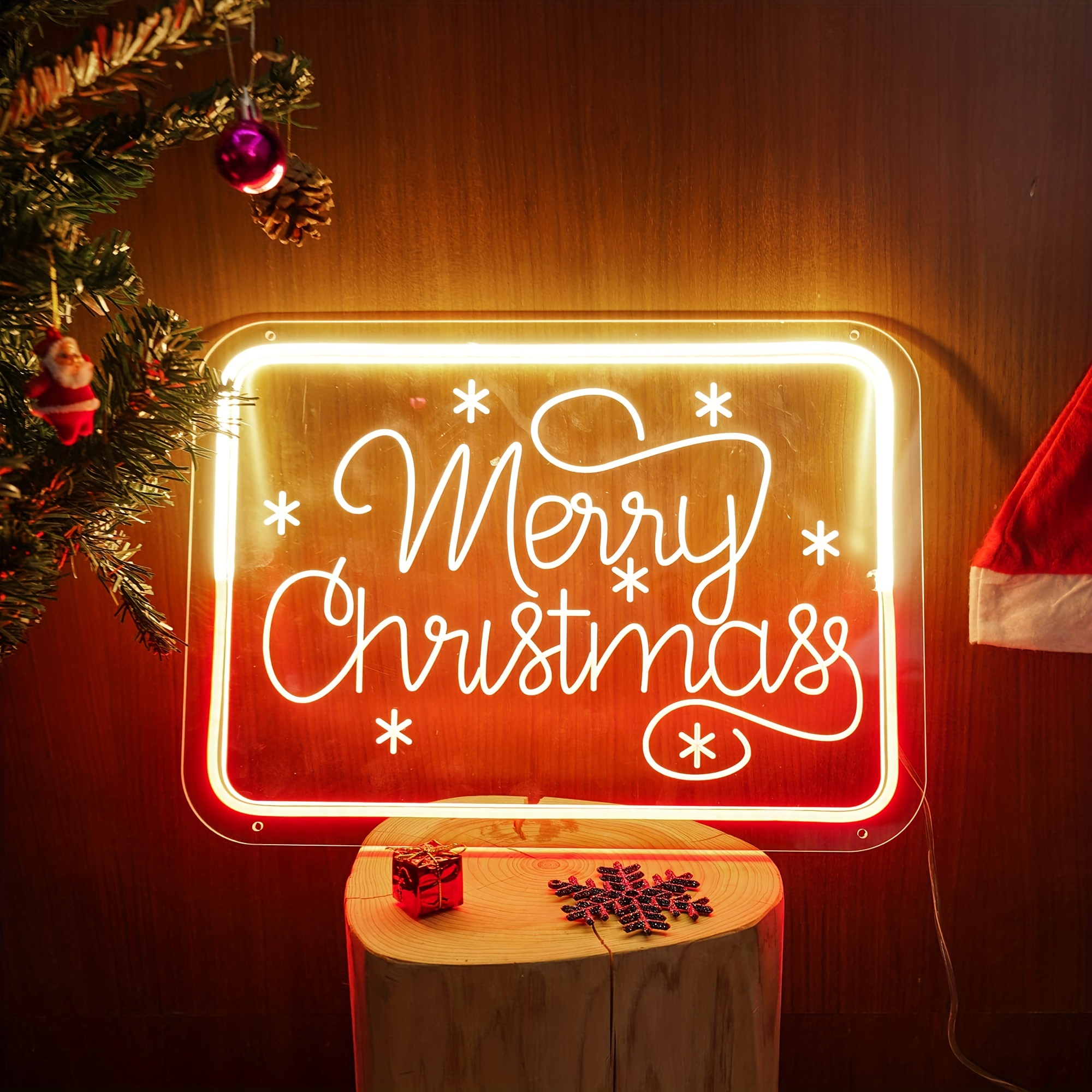 Merry Christmas Lights Banner