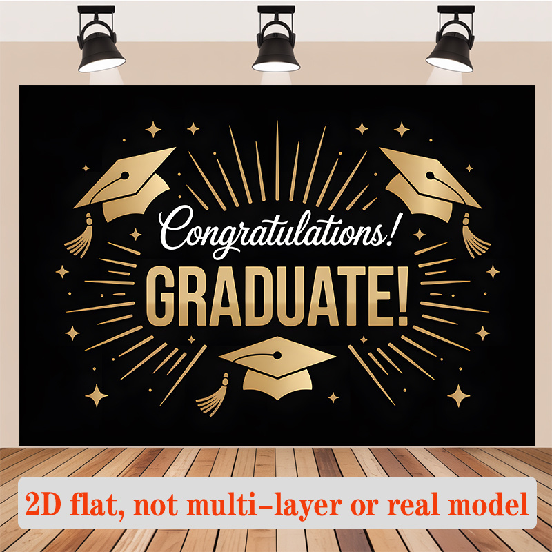 graduation party background sold on Temu United States