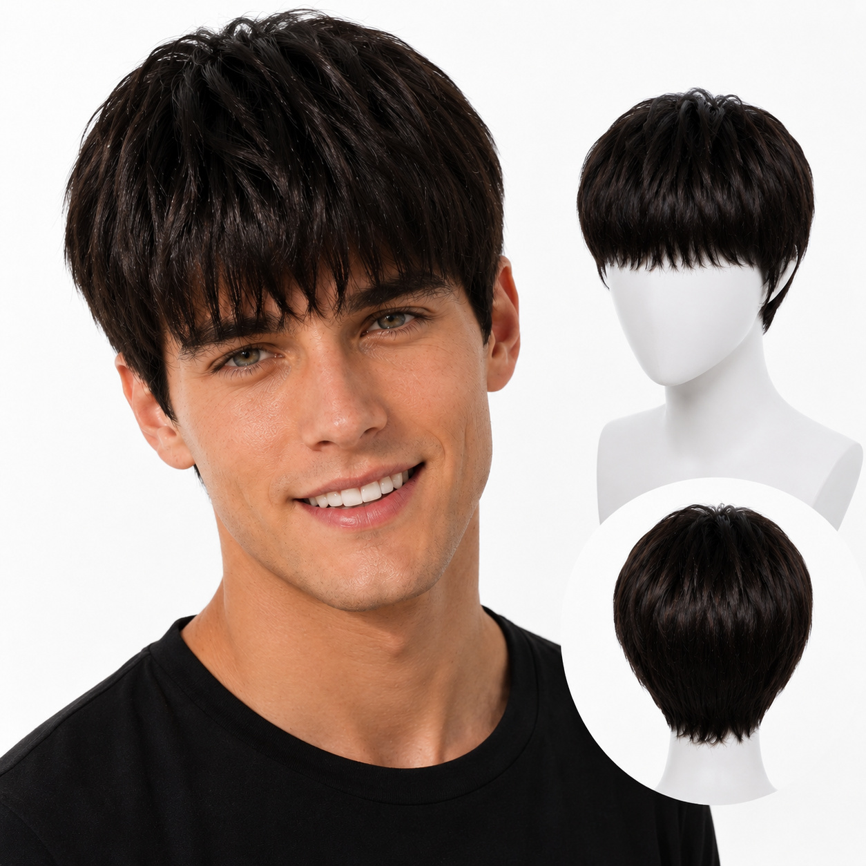 mens wigs sold on Temu United States
