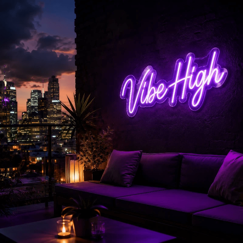 personalised neon sign sold on Temu United States