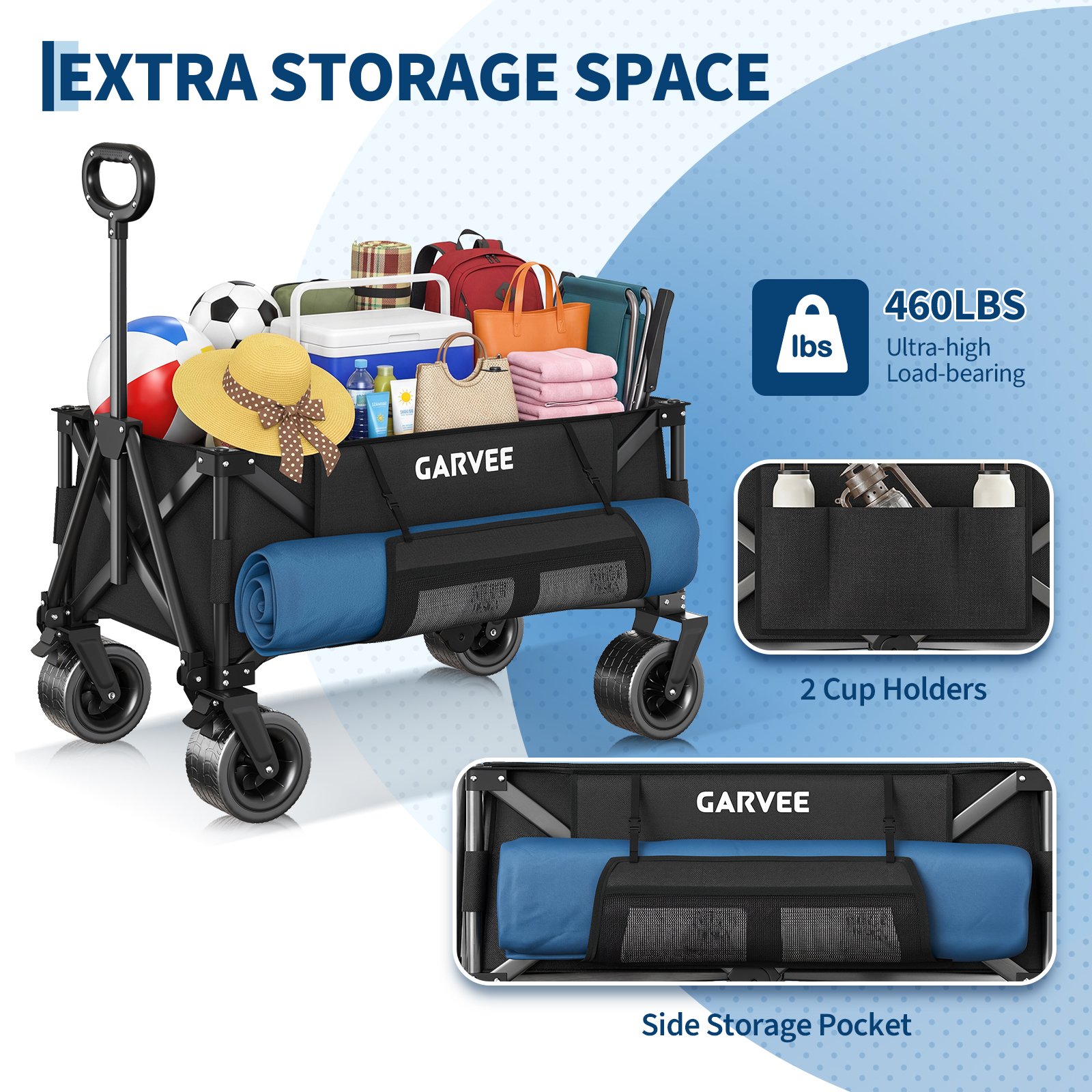 collapsible all terrain wagon sold on Temu United States
