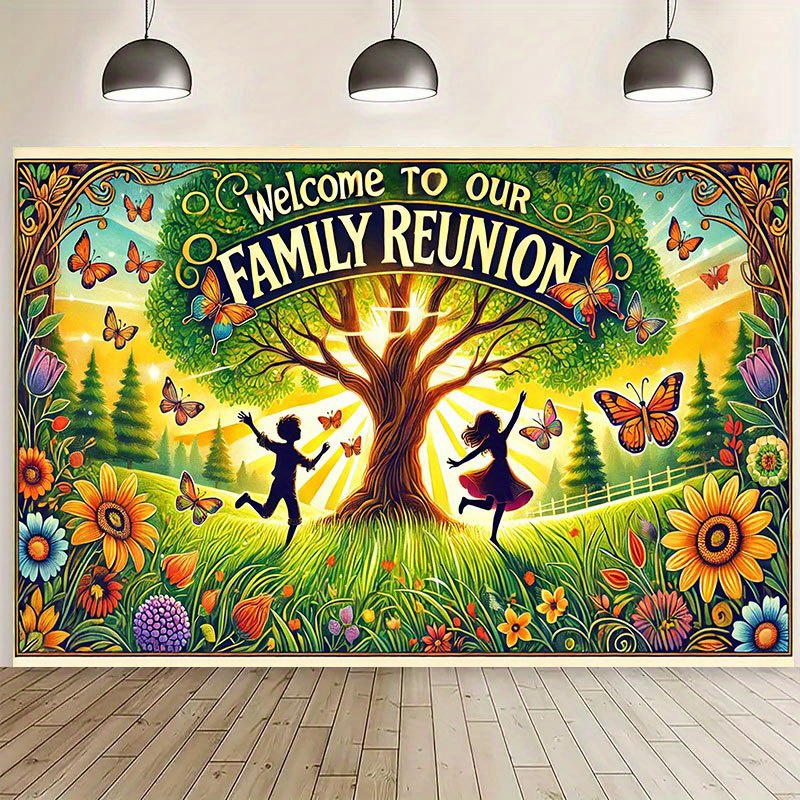 Colorful Family Reunion Tree