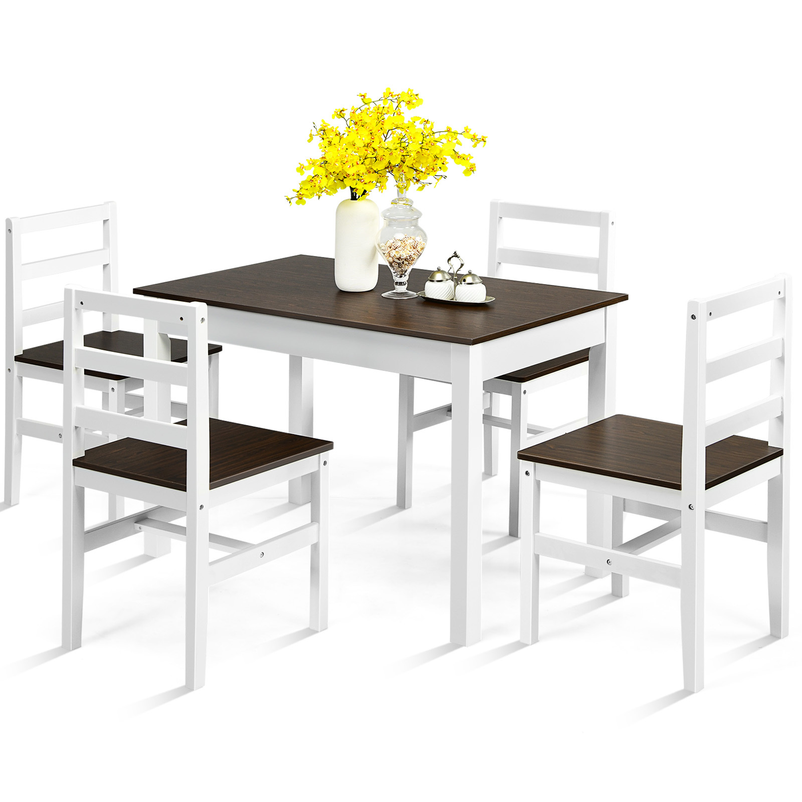 dining set solid pine wood legs modern kitchen - Temu