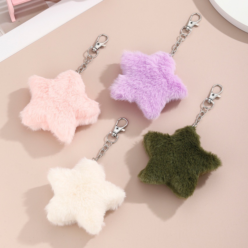 plush star keychain sold on Temu United States