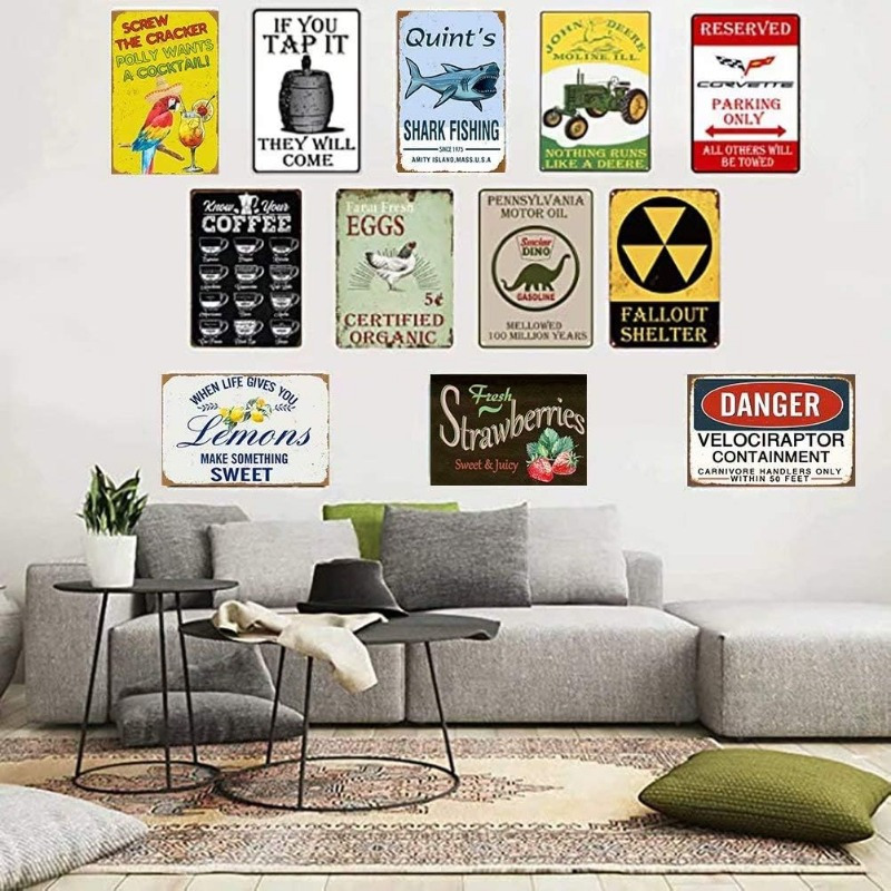 Vintage Yarn Weight Chart Sign Aluminum Wall - Temu