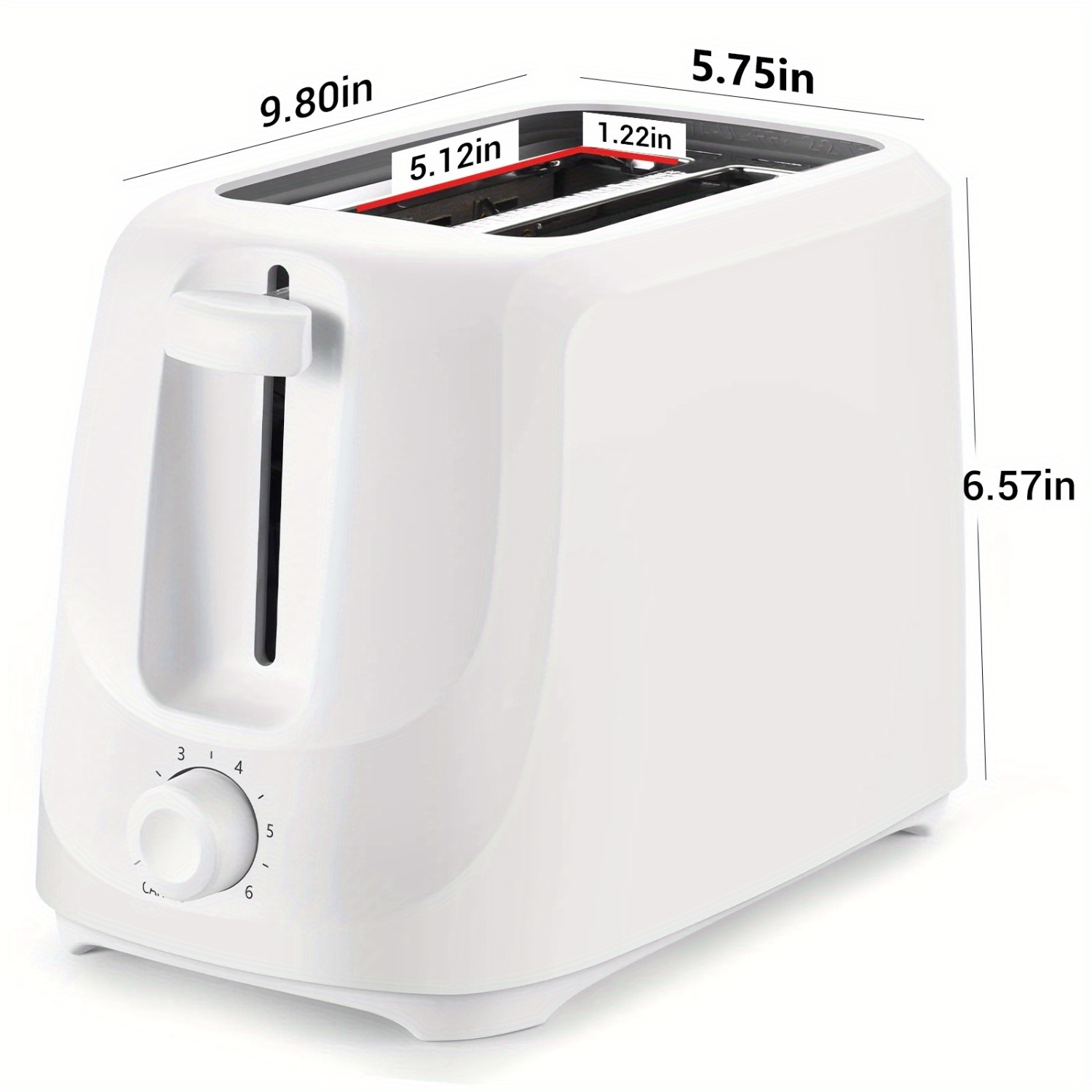 Easy clean 2 Toaster Adjustable Shades Removable Crumb - Temu