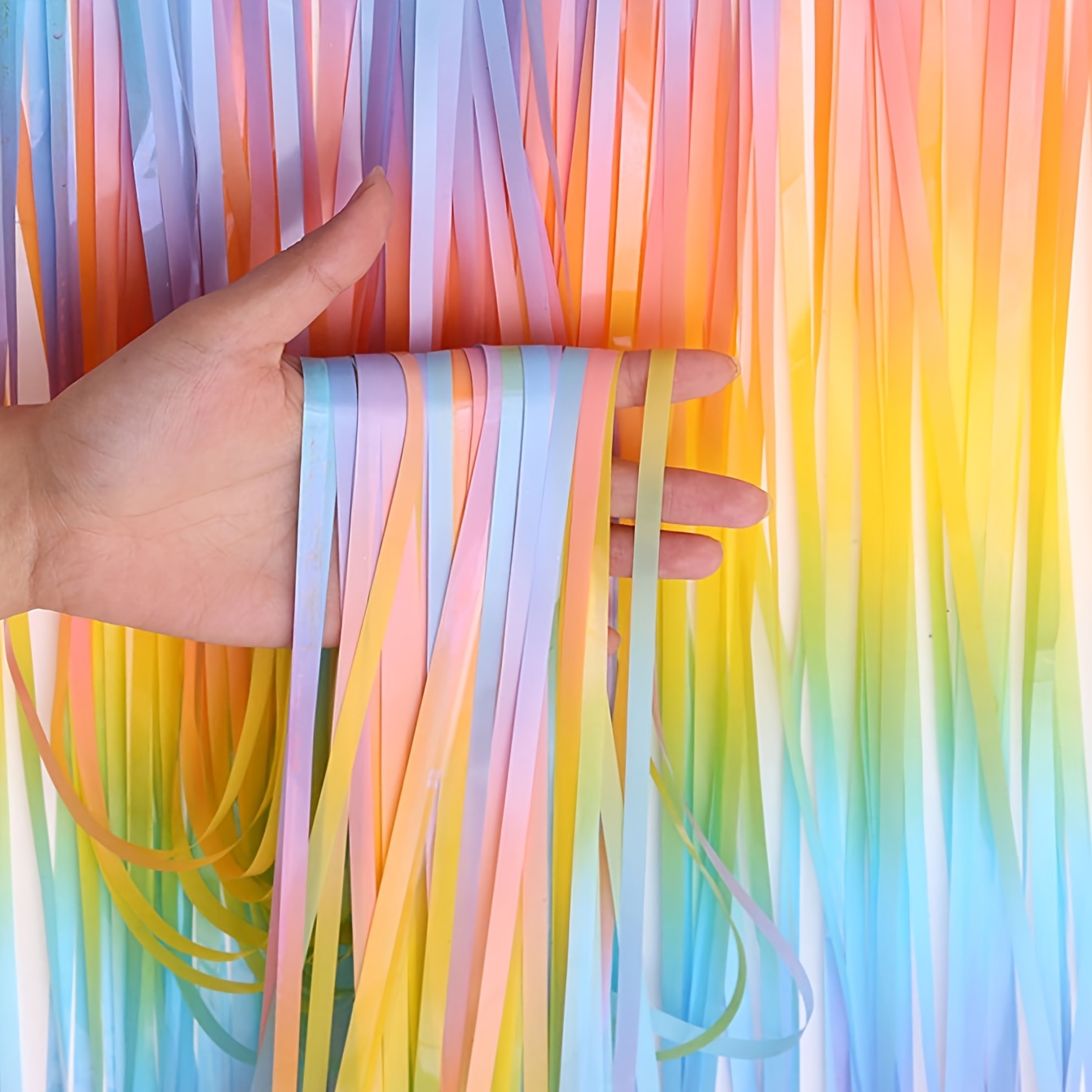 ribbon backdrop sold on Temu United States