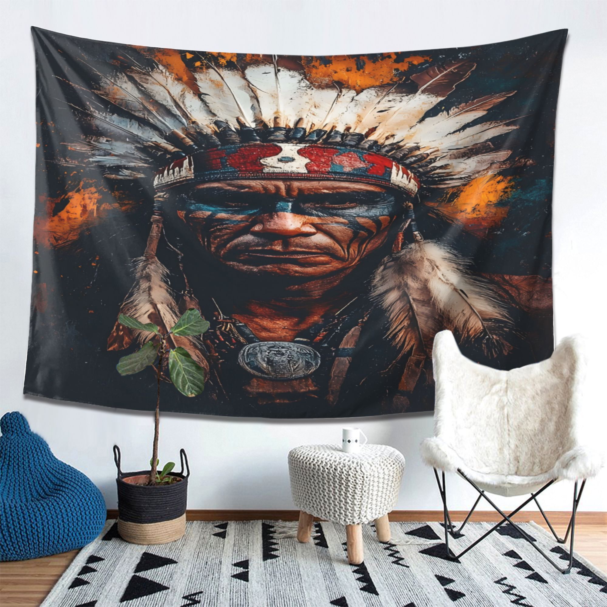 Cloth Native American Wall Decor